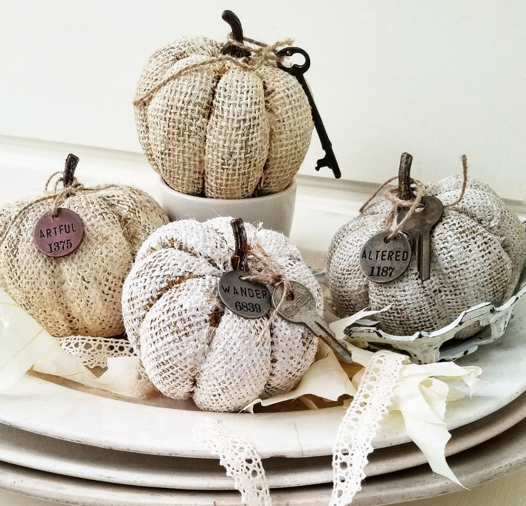 Follow The Yellow Brick Home - How to paint burlap pumpkins with chalk ...
