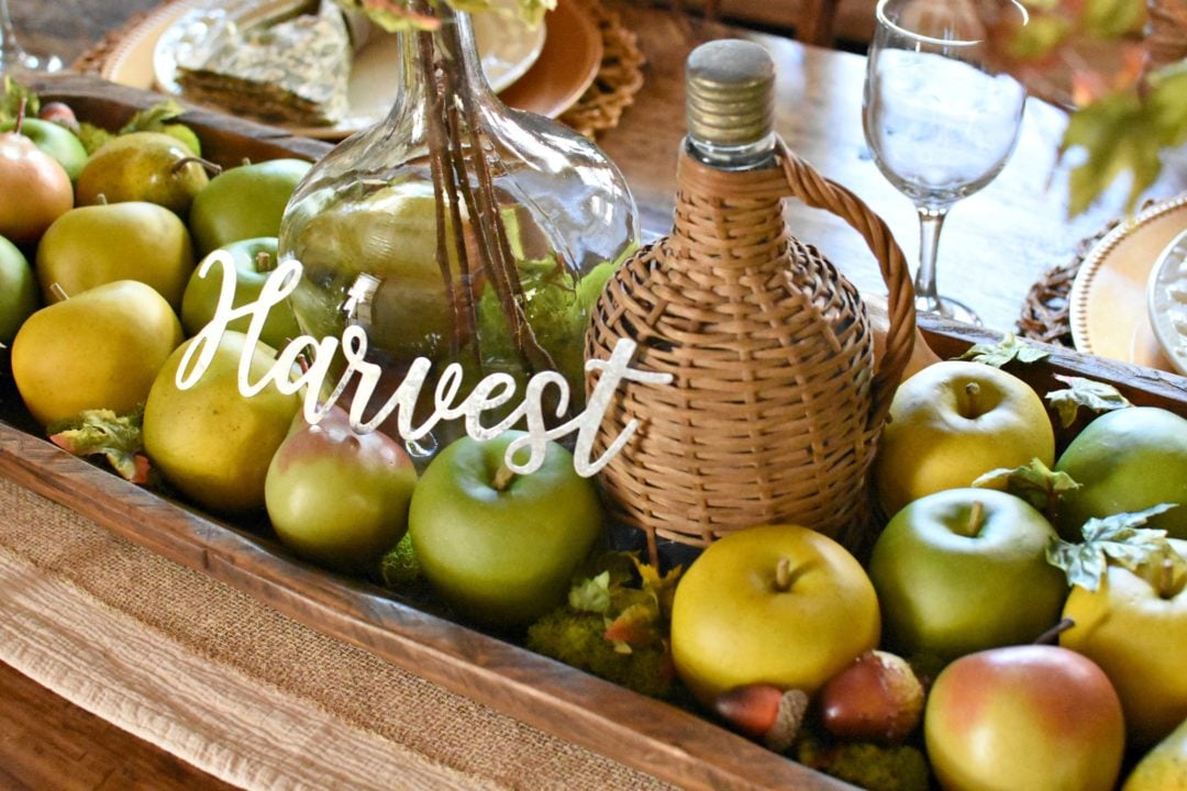 Follow The Yellow Brick Home - Early Fall Tablescape Harvest Fruits ...