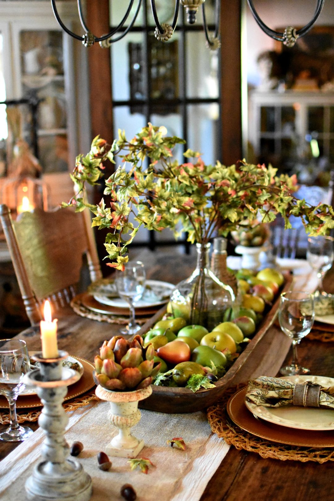 Follow The Yellow Brick Home - Early Fall Tablescape Harvest Fruits ...