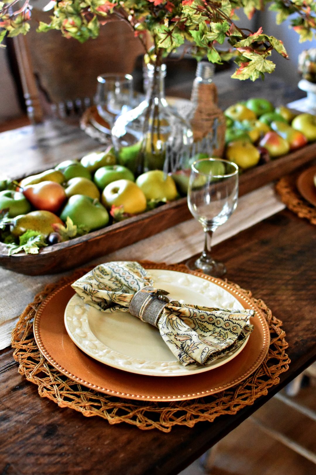 Follow The Yellow Brick Home - Early Fall Tablescape Harvest Fruits ...