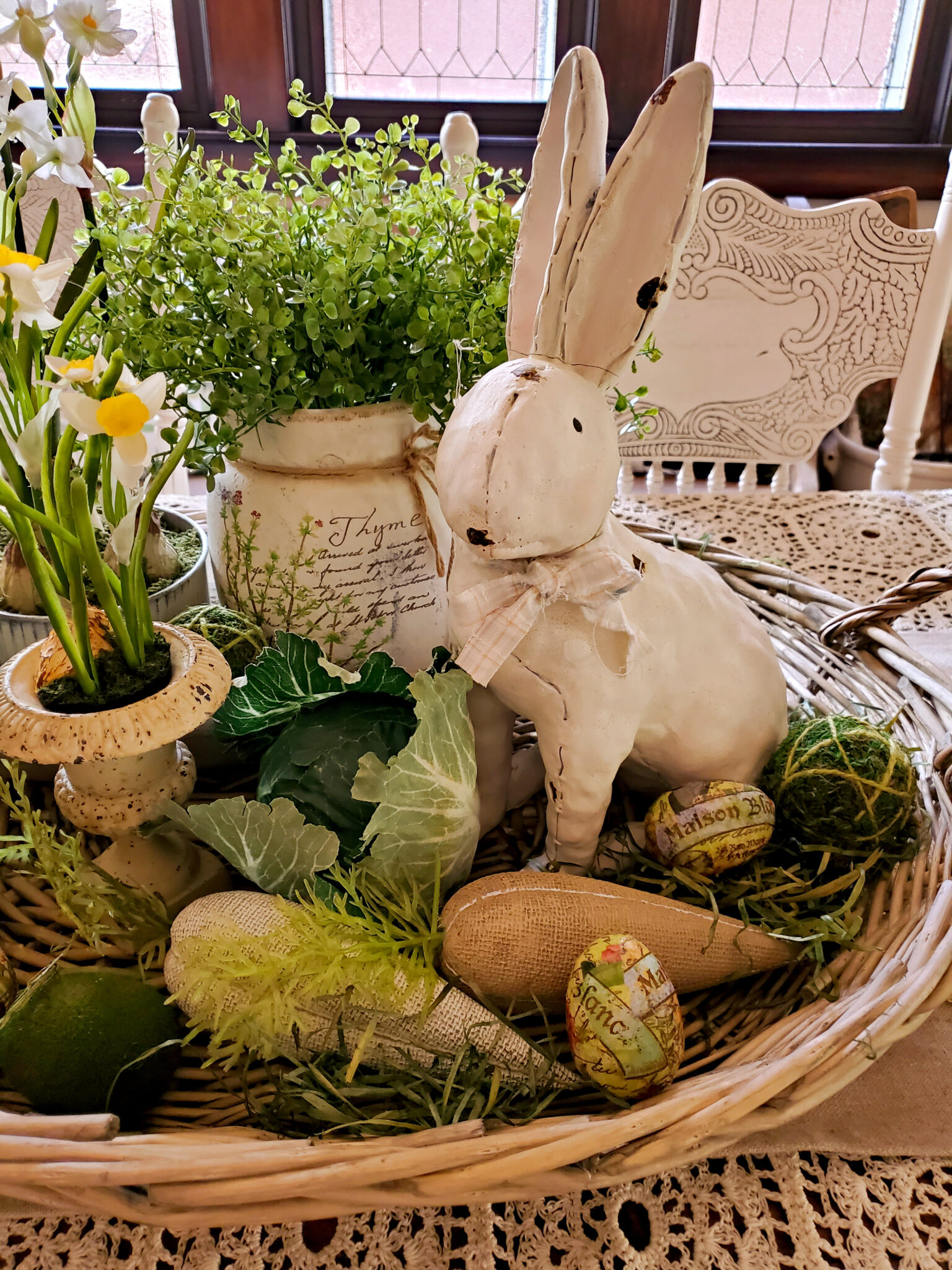 Follow The Yellow Brick Home - Vintage Cottage Style Easter Dining Room ...