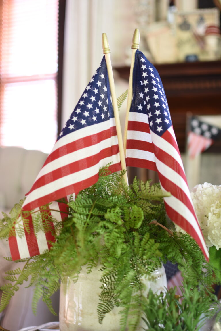 Follow The Yellow Brick Home - Farmhouse Patriotic Style Basket Tray ...