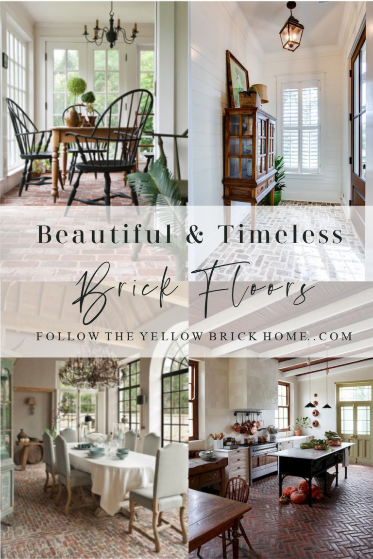 Follow The Yellow Brick Home - Beautiful and Timeless Brick Floors (and ...