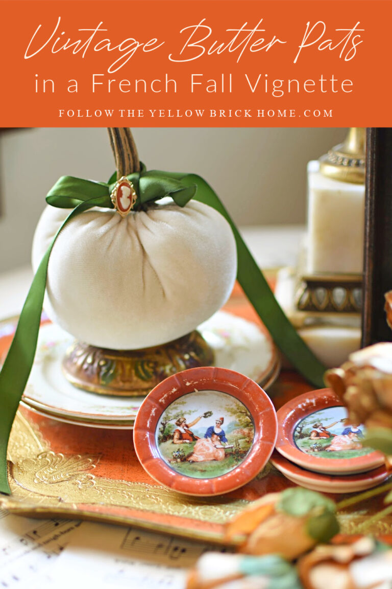 Follow The Yellow Brick Home - Vintage Butter Pats in a French Fall ...