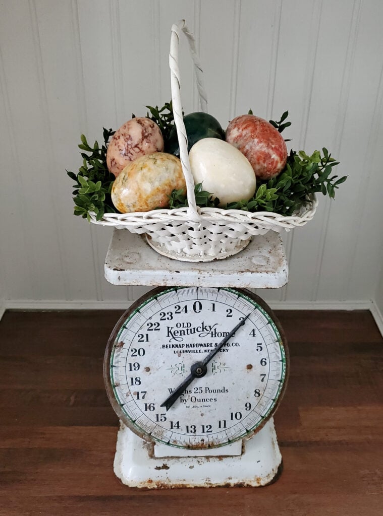 Follow The Yellow Brick Home - Vintage Easter Basket with Alabaster ...