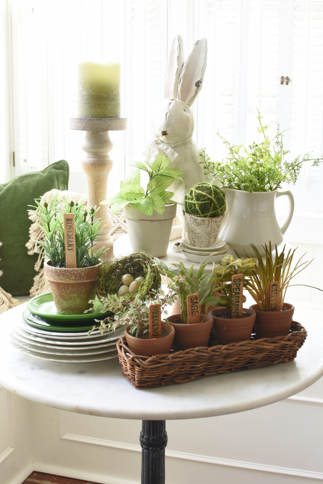 Follow The Yellow Brick Home - Cottage-Farmhouse Spring Centerpiece ...