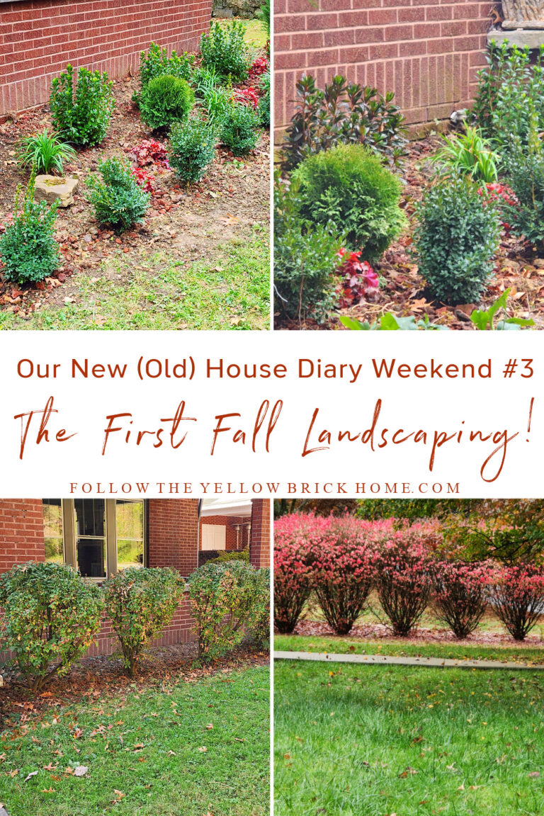 Follow The Yellow Brick Home - Fall Landscaping at the New House! Our ...