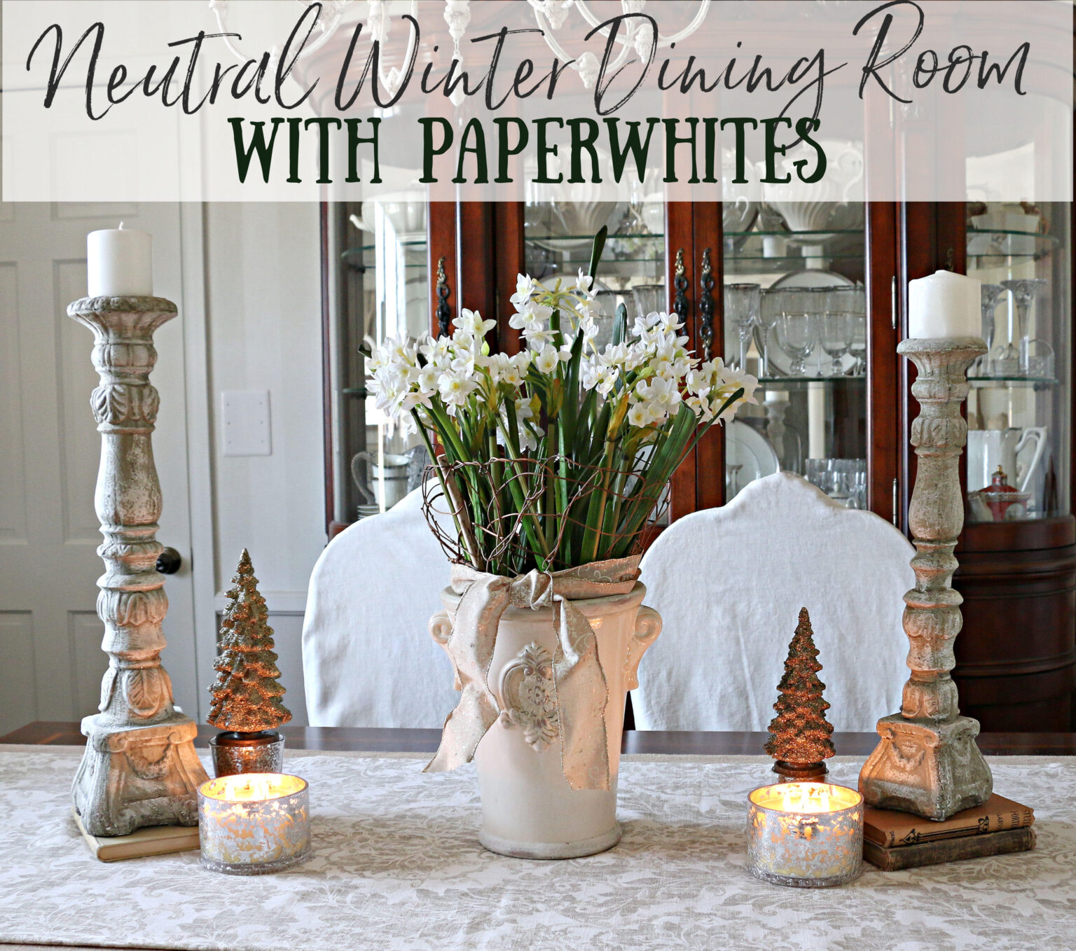 Follow The Yellow Brick Home - Vintage Cottage Winter Decorating ...
