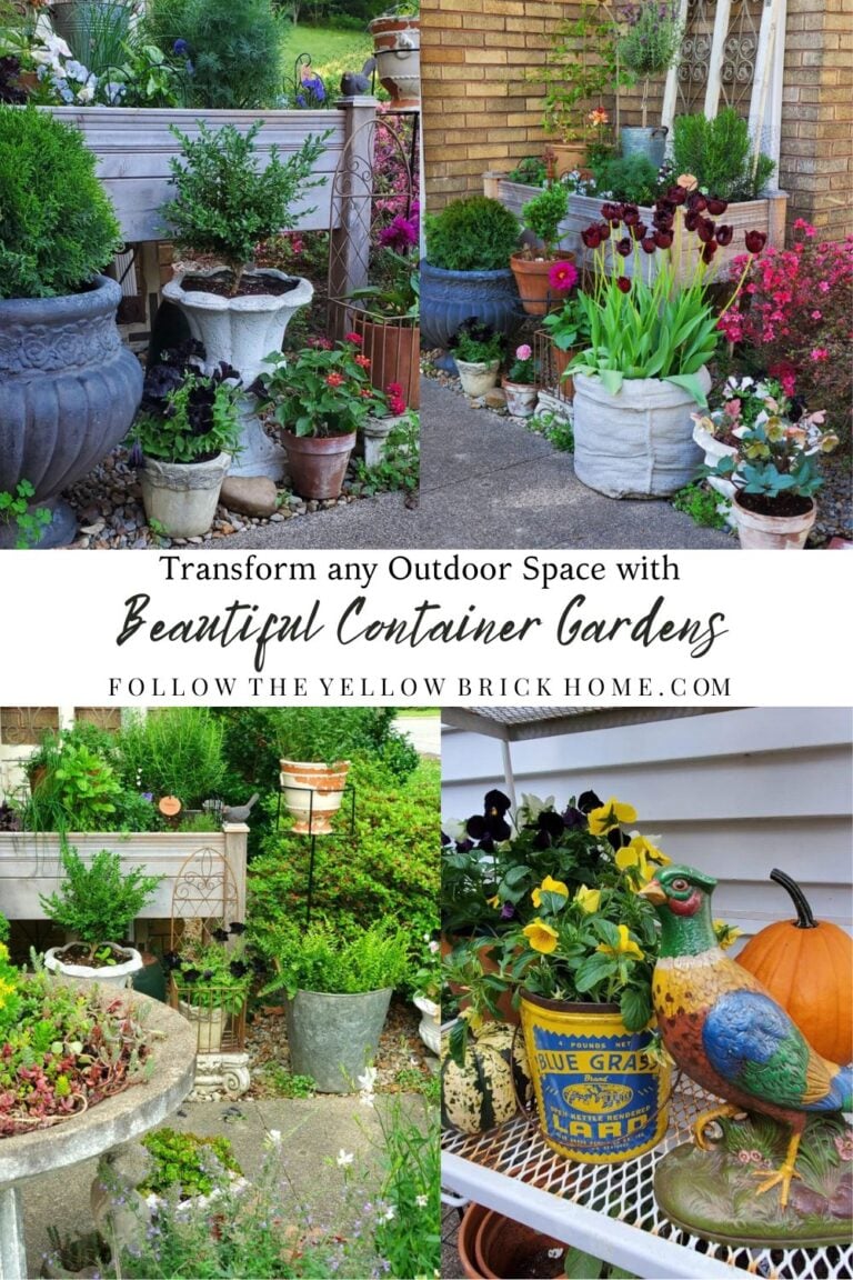 Follow The Yellow Brick Home - Beautiful Container Garden Ideas for Any ...