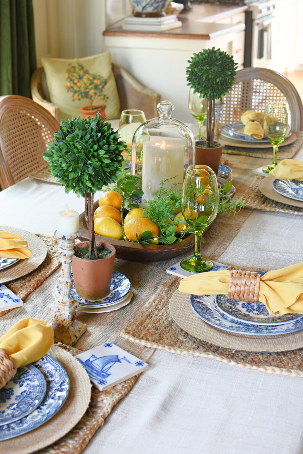 Follow The Yellow Brick Home - A Cheerful Summer Tablescape with ...
