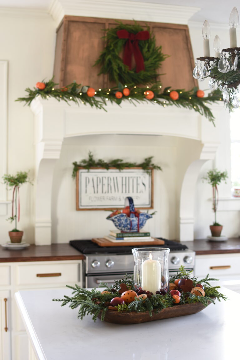 Follow The Yellow Brick Home - A Classic Christmas Cottage Kitchen and ...